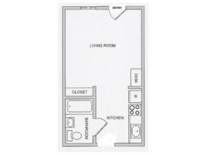 1 Bed Apartments - Check Availability | Oak Tree Apartments