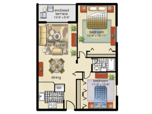1 - 3 Bed Apartments - Check Availability | 2500 Inverrary Club Apartments