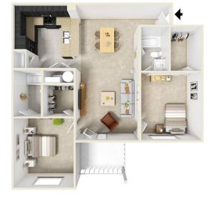 Floor Plans | Aspire 349 | Apartments in Wilmington, NC