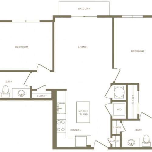 B1 Beacon | 2 Bed Apartment | Modera Douglas Station