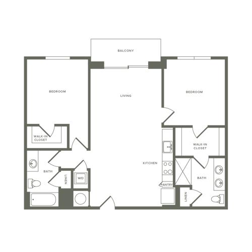 A02 | 1 Bed Apartment | Modera Edgewater