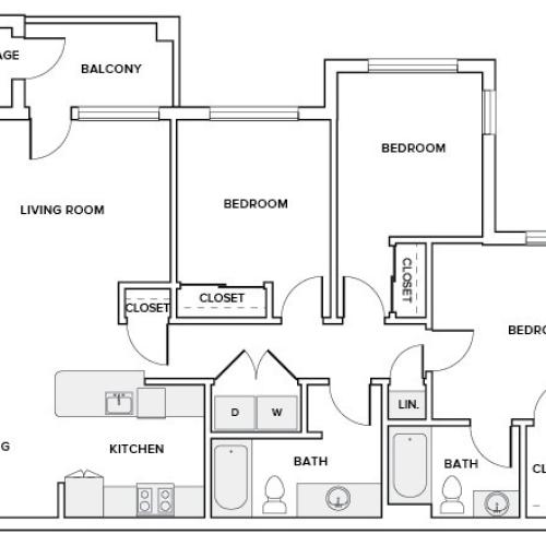 A01 | 1 Bed Apartment | Modera Lacey