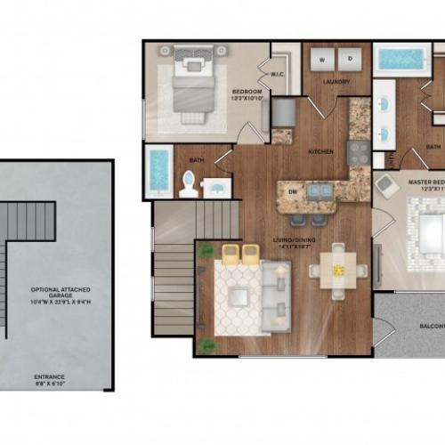 Garnet | 1 Bed Apartment | The Reserve at Sandstone Ranch (new)