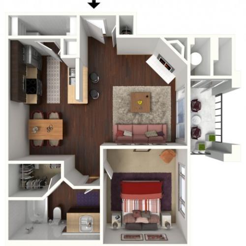 Splendor | 1 Bed Apartment | Stone Canyon Apartments