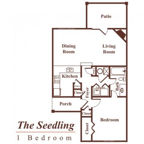 The Peach | 1 Bed Apartment | Peachtree Place Apartments