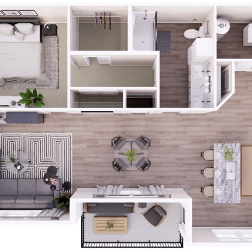 Legacy-1A | 1 Bed Apartment | Legacy at Jeffrey Park