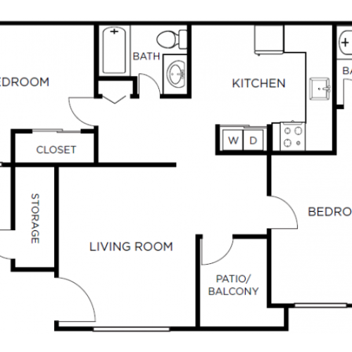2x2 | 2 Bed Apartment | Argenta Apartments