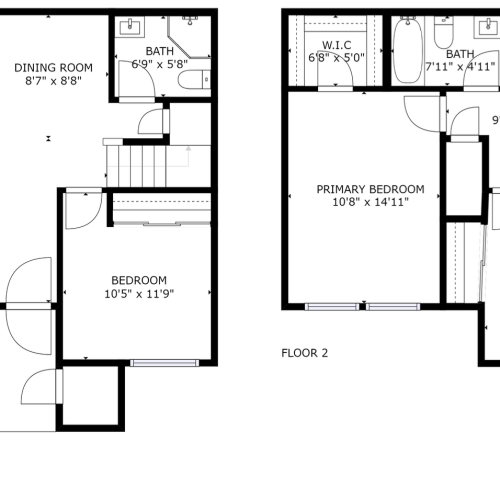 2X1 | 2 Bed Apartment | The Huntley Apartments