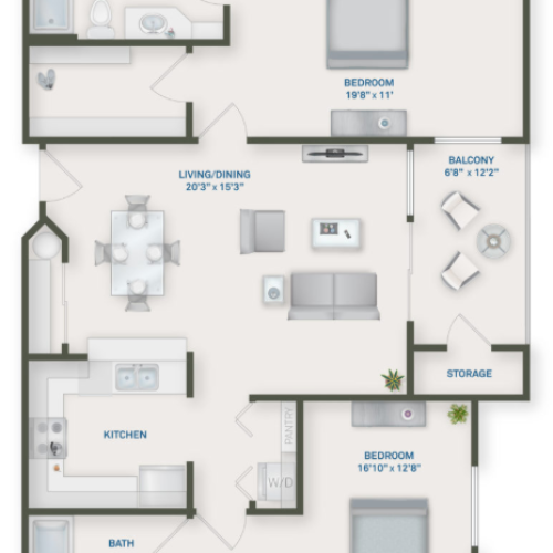 Edge | 2 Bed Apartment | Timberlake Park Apartments