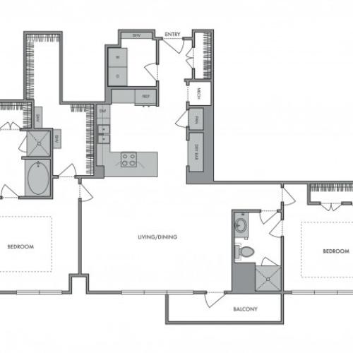 H | 2 Bed Apartment | Hanover Montrose