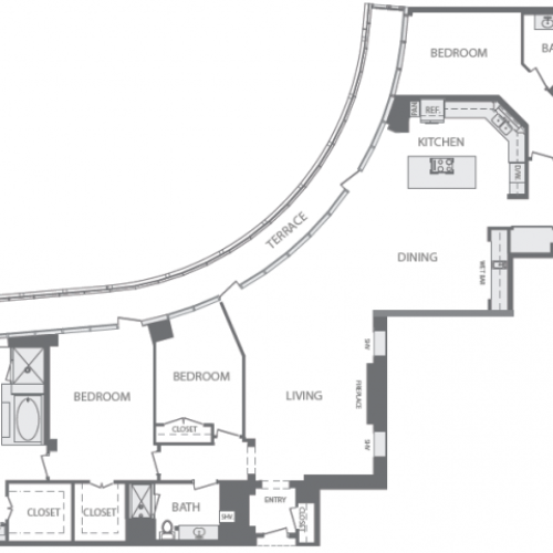 N | 2 Bed Apartment | Hanover Post Oak