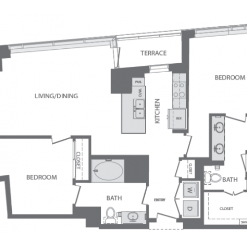 D | 1 Bed Apartment | Hanover Post Oak