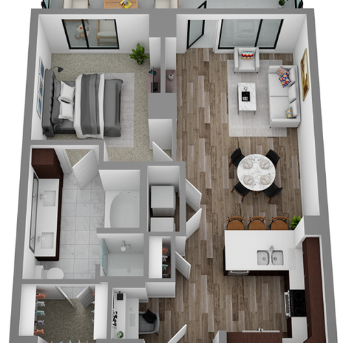 E | 1 Bed Apartment | Hanover Post Oak