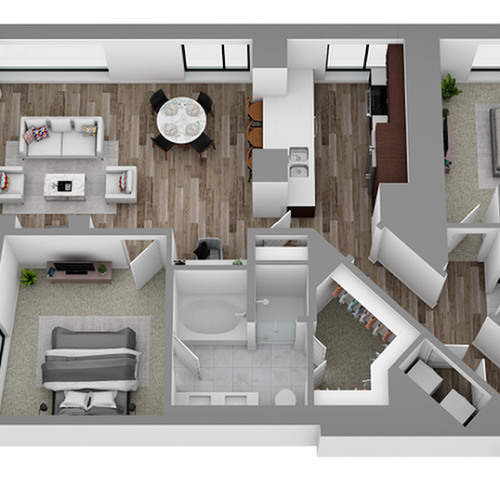 L | 2 Bed Apartment | Hanover Post Oak