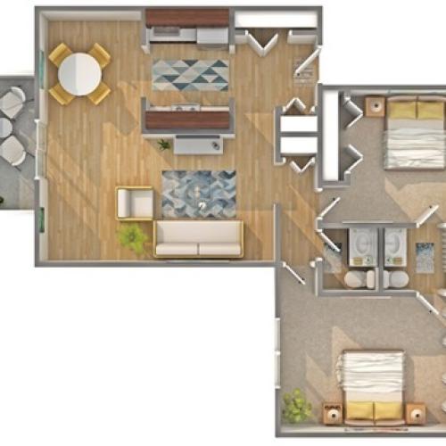 Pine | 1 Bed Apartment | ReNew Lea Hill