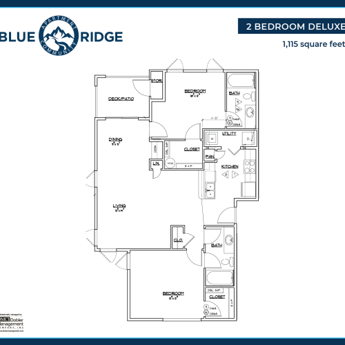 1 Bedroom Deluxe | 1 Bed Apartment | Blue Ridge Apartments