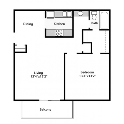 2B2B | 2 Bed Apartment | The Lodge Apartments